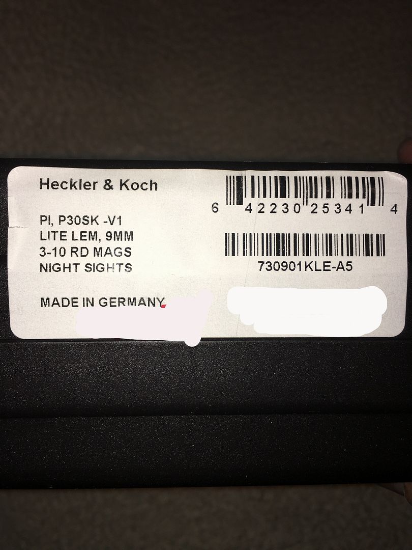 Picked up a new HK P30SK LE LEM Trigger today. | HKPRO Forums